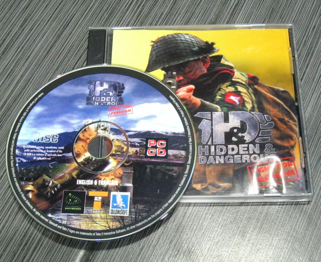 Hidden & Dangerous PC CD ROM WWII SAS Game Jewel Case and Disc | eBay