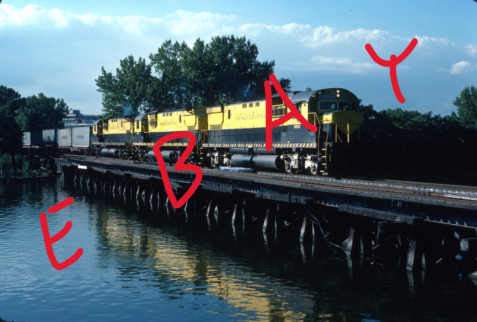 Susquehanna NYSW NYS&W C430 Sealand Action Bogota NJ 1985 Original ...