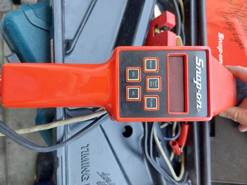 🔥 Snap-On MT1261A With PB48 Case Computerized Tach Advance Timing Light ...