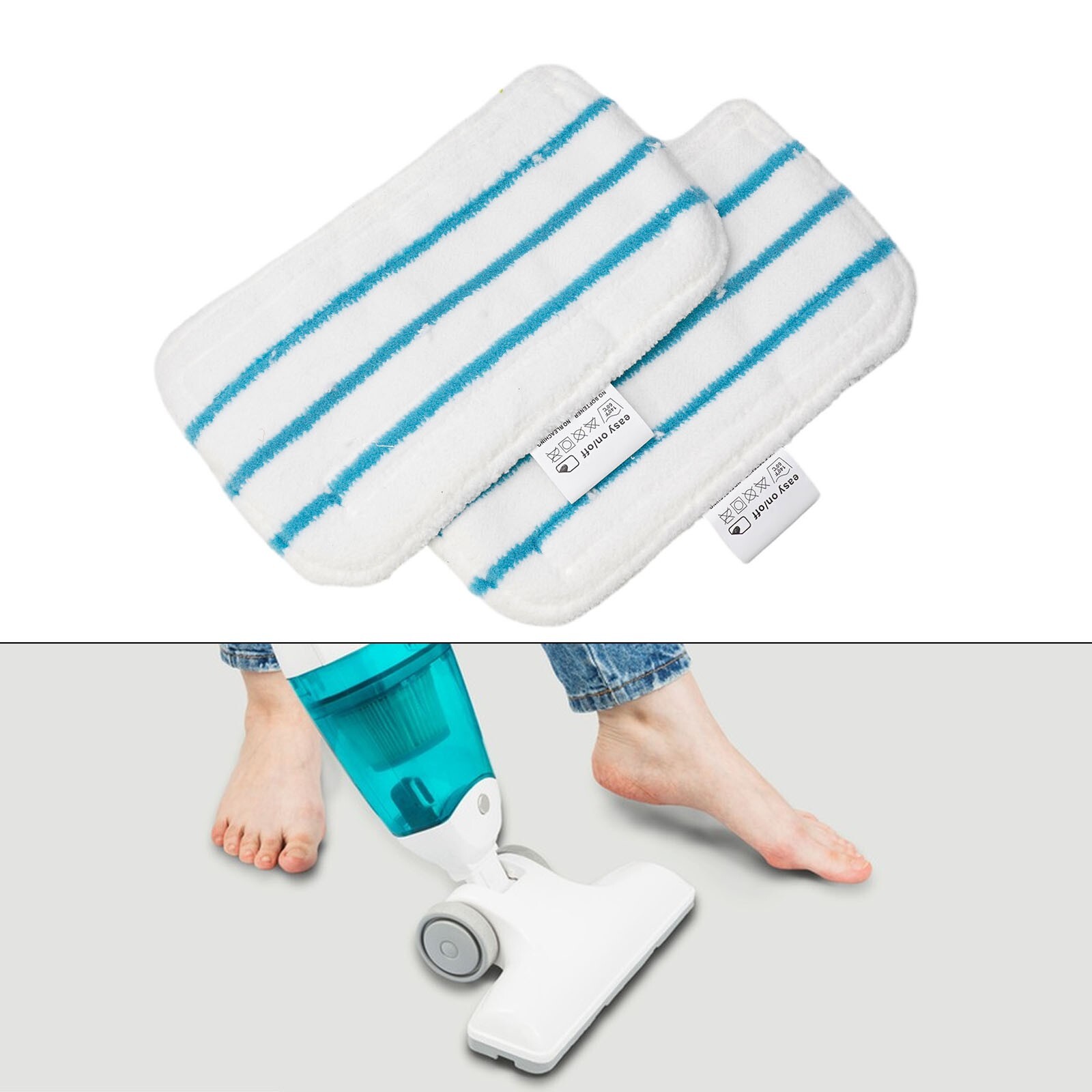 Durable and Effective Mop Pads for Beldray BEL01097 Steam Cleaner (2pcs ...