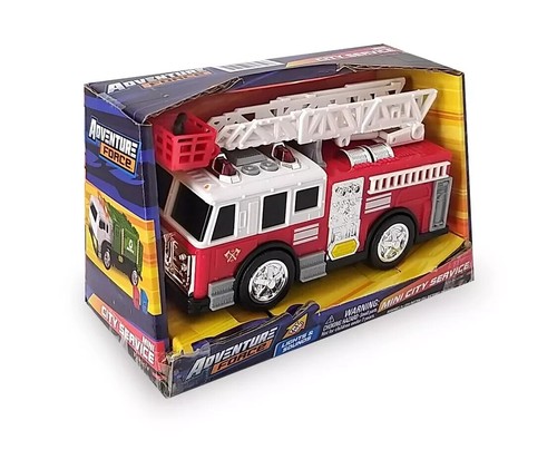 Adventure Force Mini City Service Vehicle Fire Truck with Lights ...