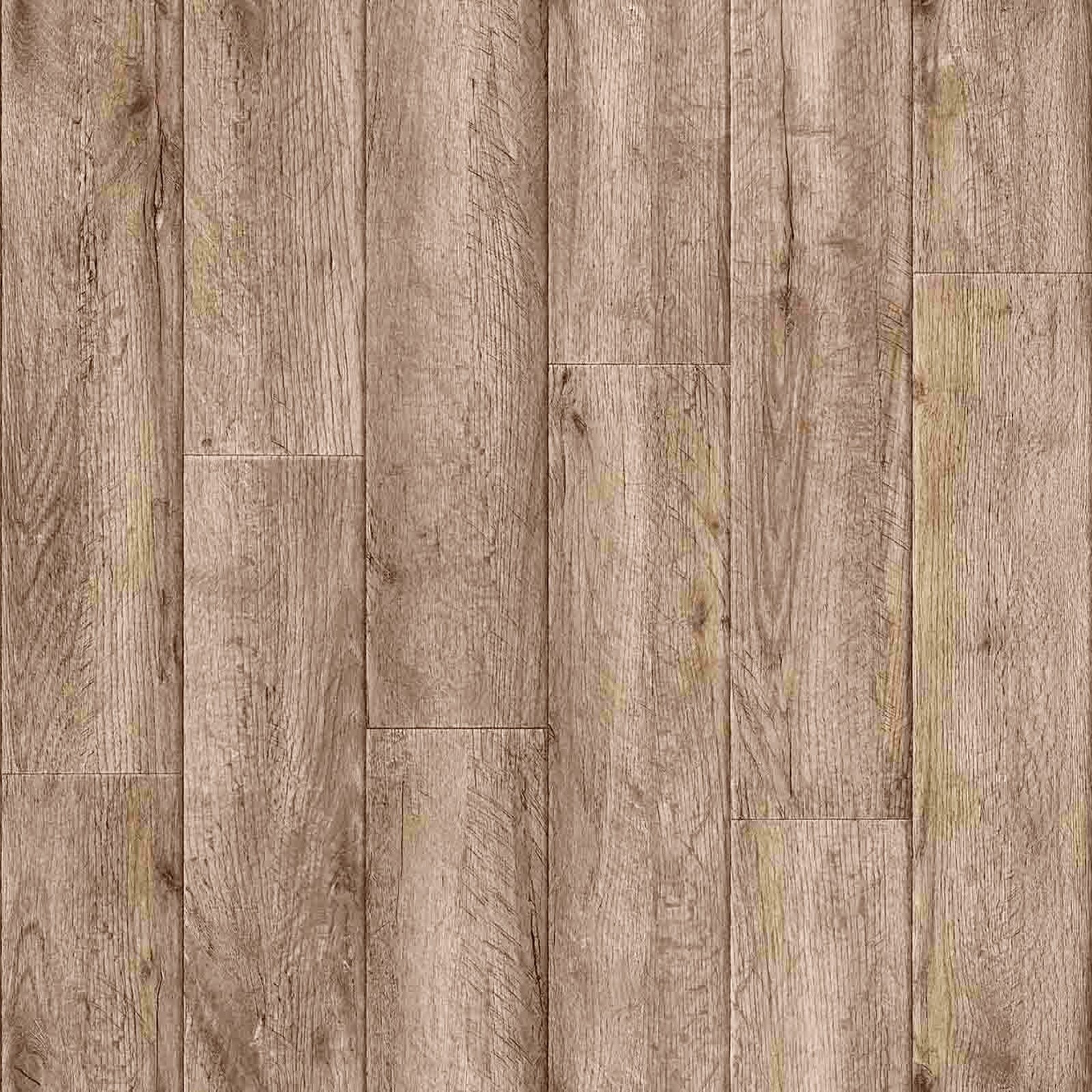 Traditional Antique Oak Vinyl Flooring Wood Effect Lino Felt Backing ...