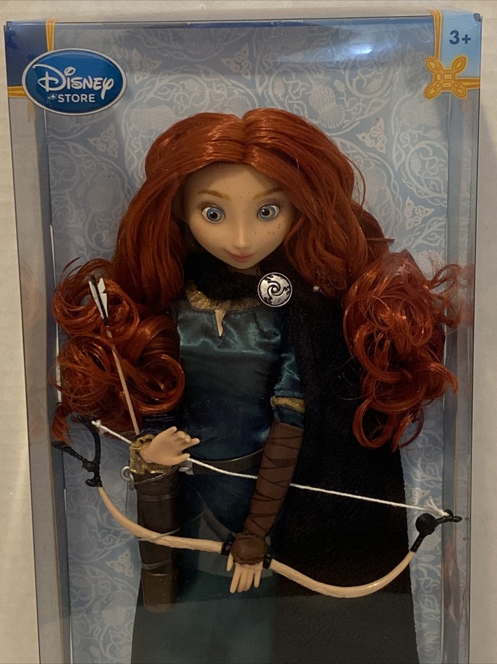Disney Store MERIDA BRAVE Princess Classic Doll Bow Arrow Cape NIB 2012 ...