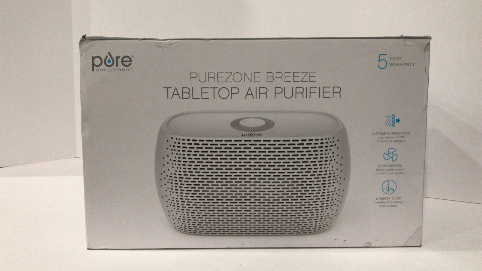 Pure Enrichment Purezone Breeze HEPA Air Purifier 86 Sq. Ft. -case of 4 ...