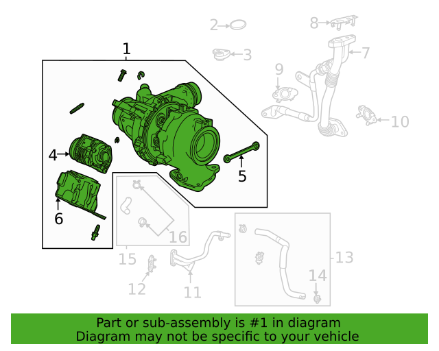 40009287 Genuine OEM GM Turbocharger New / Fast Shipping OLD PART ...
