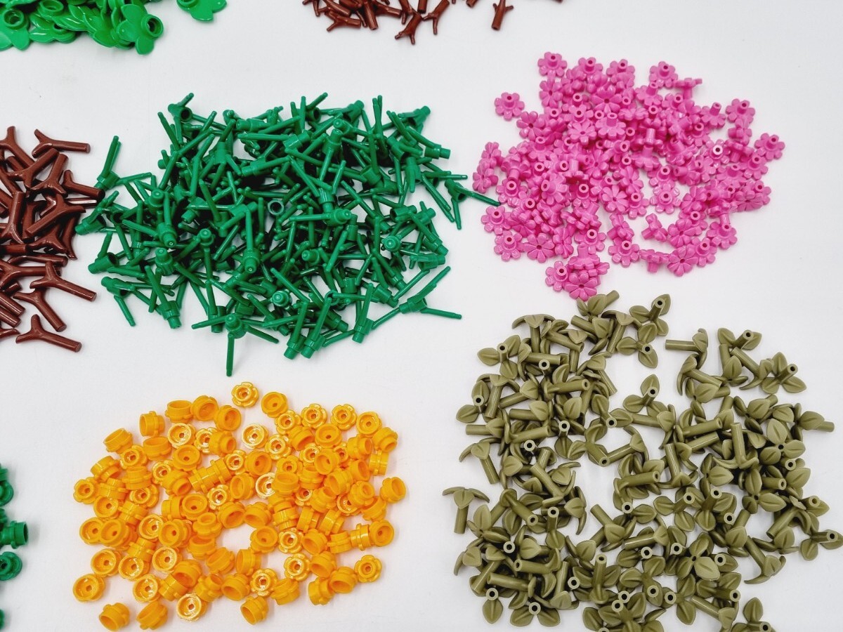 Lego 800x Pflanzen Blumen Pflanzenteile Blüten Blätter Gras Äste ...