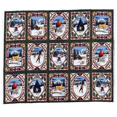 Daisy Kingdom First Snow Quilt Panel No. 8107 Winter Fabric Panel | eBay