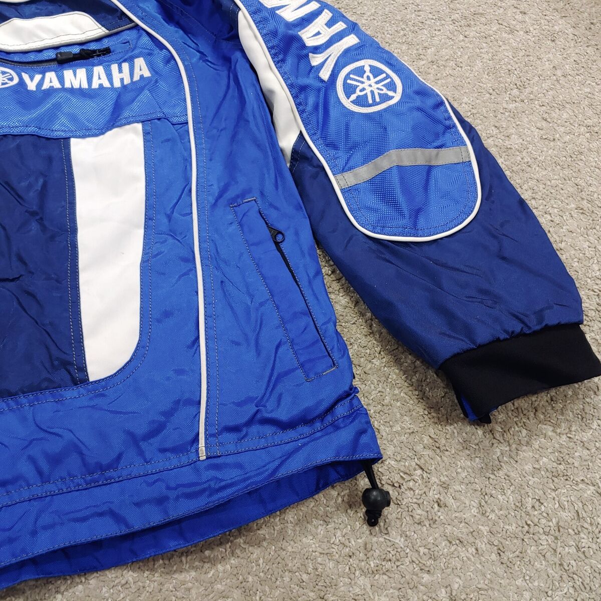 Vintage Yamaha Team Race Zip Jacket Blue Mens Size L Vintage Yamaha Team Race Zip Jacket Blue Mens Size L