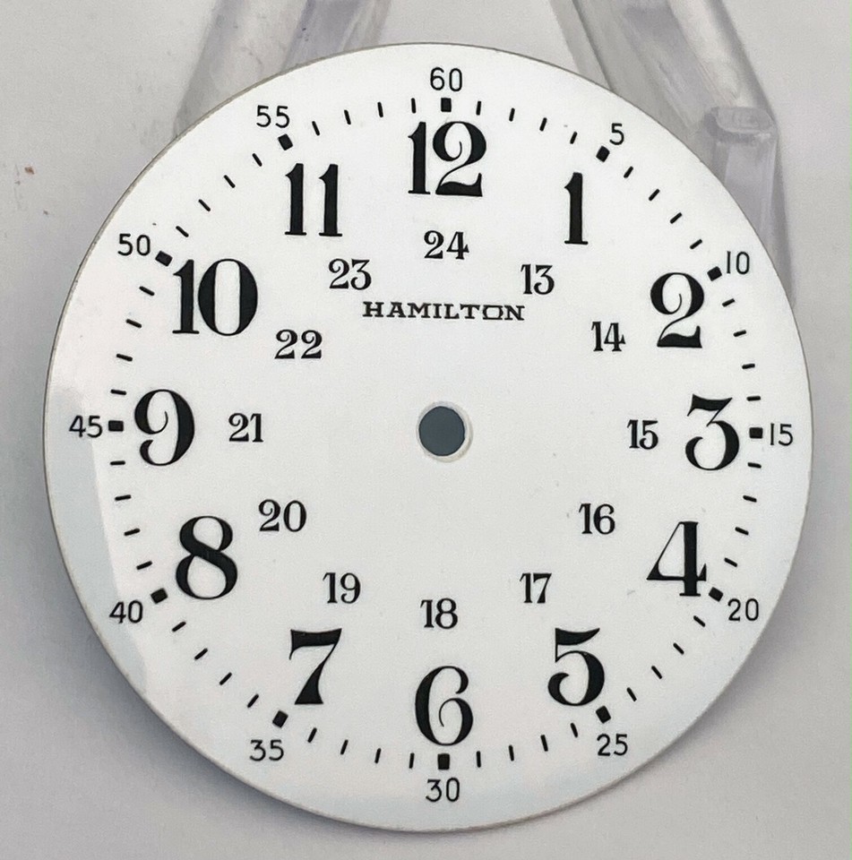 HAMILTON CANDIAN PACIFIC RAILWAY 4992B 24 HOUR Porcelain DIAL | eBay
