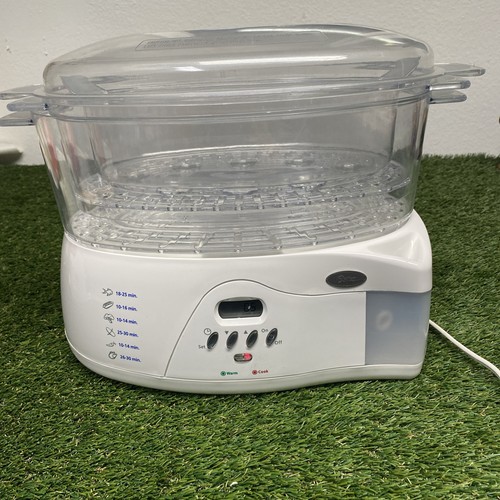 Oster 2-Tier 6.1 Quart Electric Food Steamer Model 5715 Cooker Fish ...