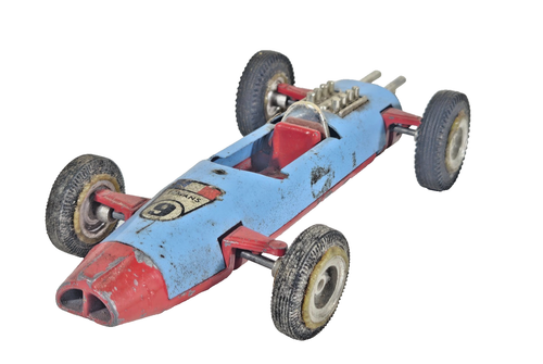 Vintage Triang Mini Hi-Way Le Mans No. 9 Pressed Steel Racing Car 1960s ...