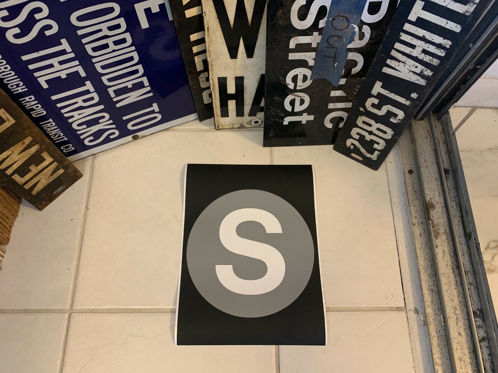 NY NYC SUBWAY ROLL SIGN R40 SIDE ROUTE NYCT 2001 GREY S LINE SPECIAL ...