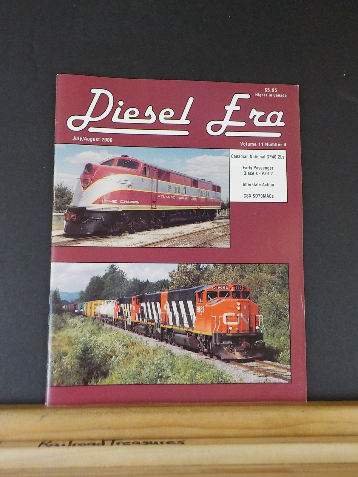 Diesel Era Magazine 2000 July August CN GP40-2L Early passenger diesels ...