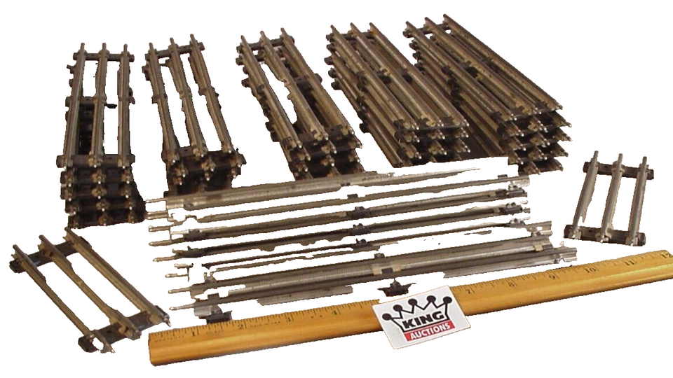 Vintage Lionel Trains Metal Train Track 31 Straight Sections O O27 ...