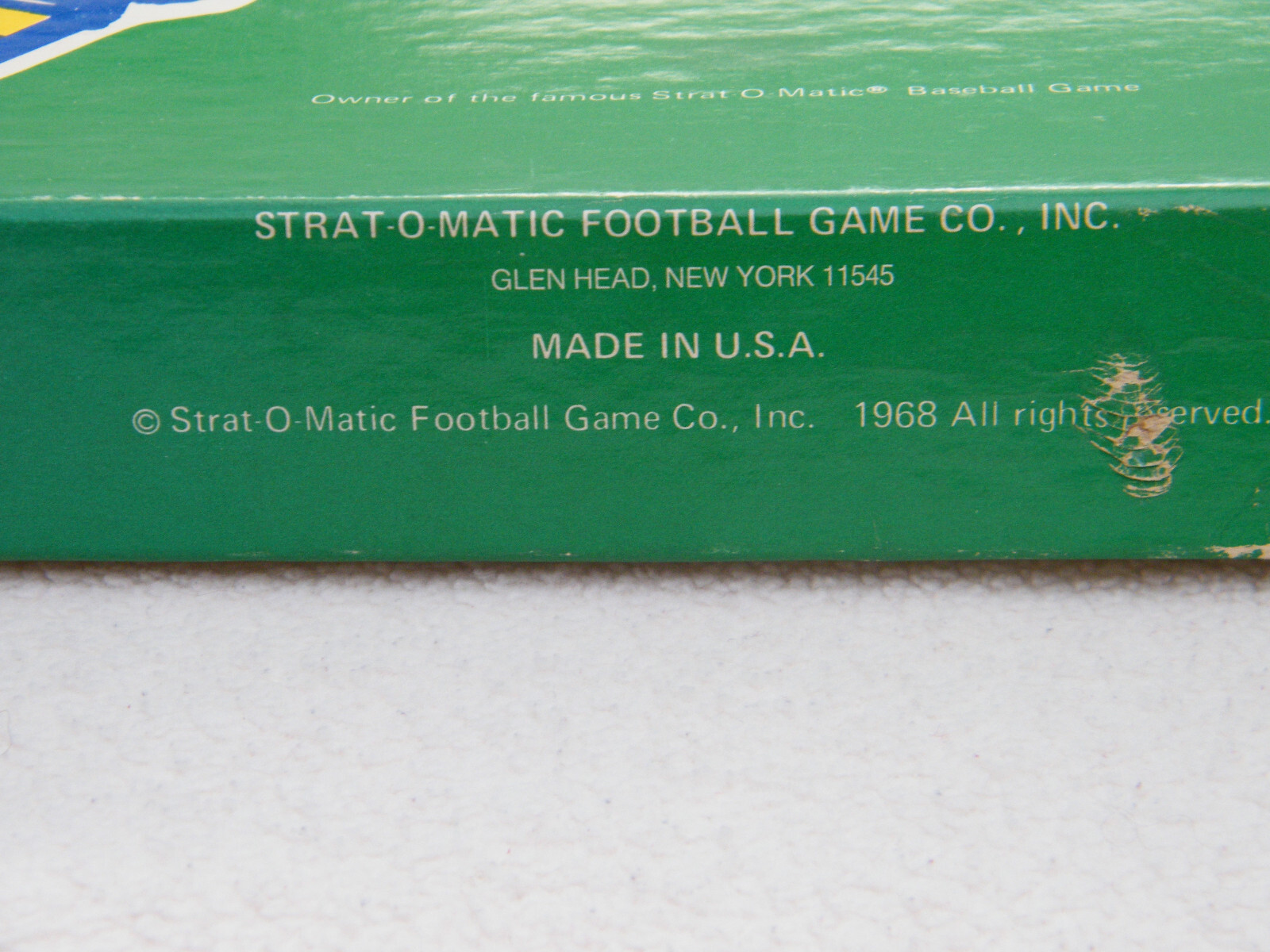 Vintage Strat-O-Matic Pro Football Board Game 1968 | eBay