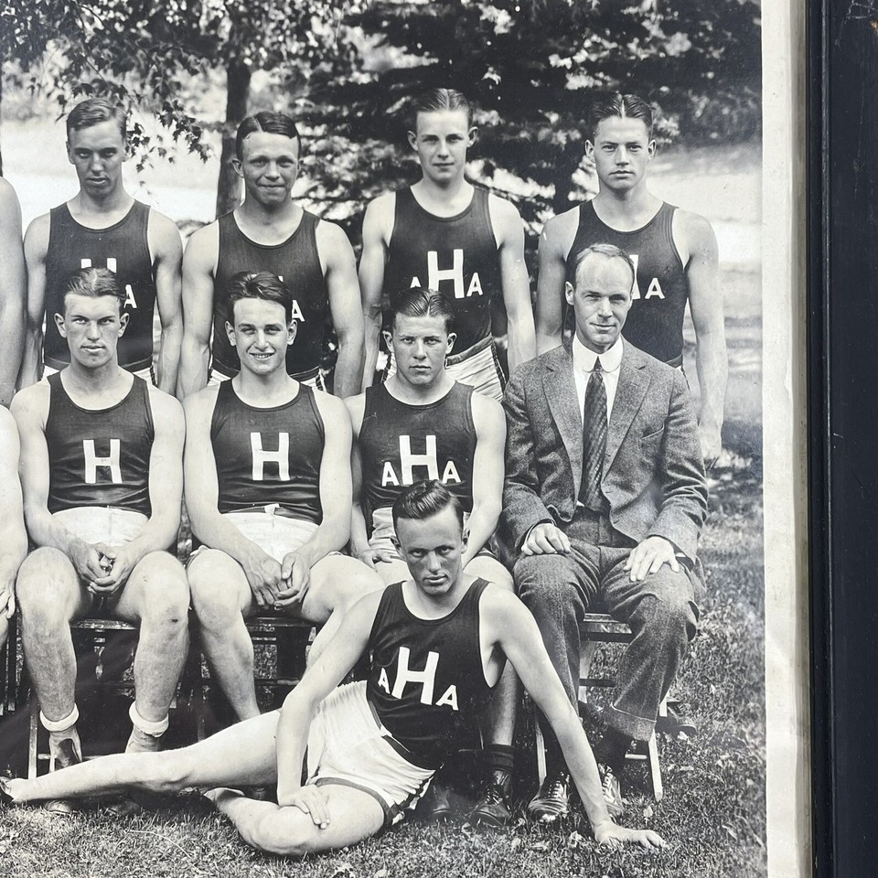 Antique Harvard University Track and Field Team Photo Group 1920s ...