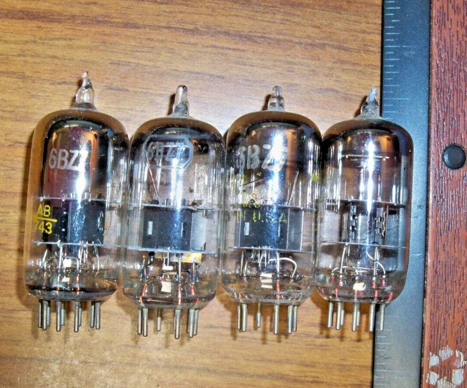 4 Strong Assorted 6BZ7 Tubes - As Pictured | eBay