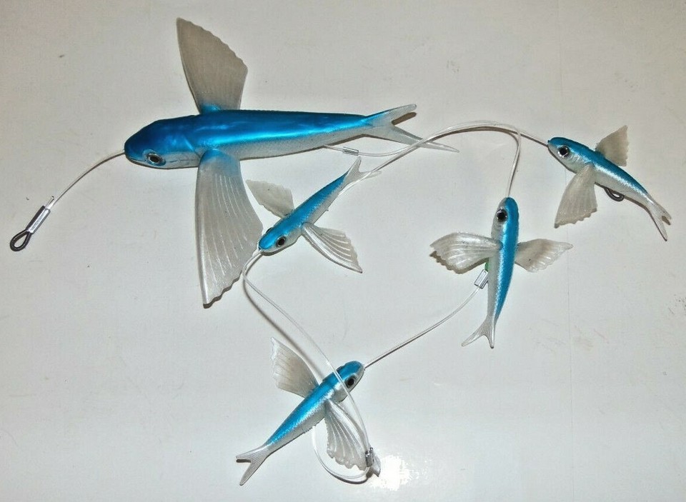 Daisy Chain Flying Fish Fishing Teaser Lure Mahi ONO Tuna Marlin Big ...