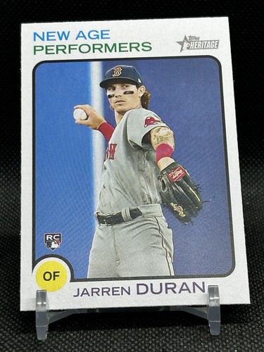 JARREN DURAN RED SOX 2022 TOPPS HERITAGE NEW AGE PERFORMERS ROOKIE CARD ...