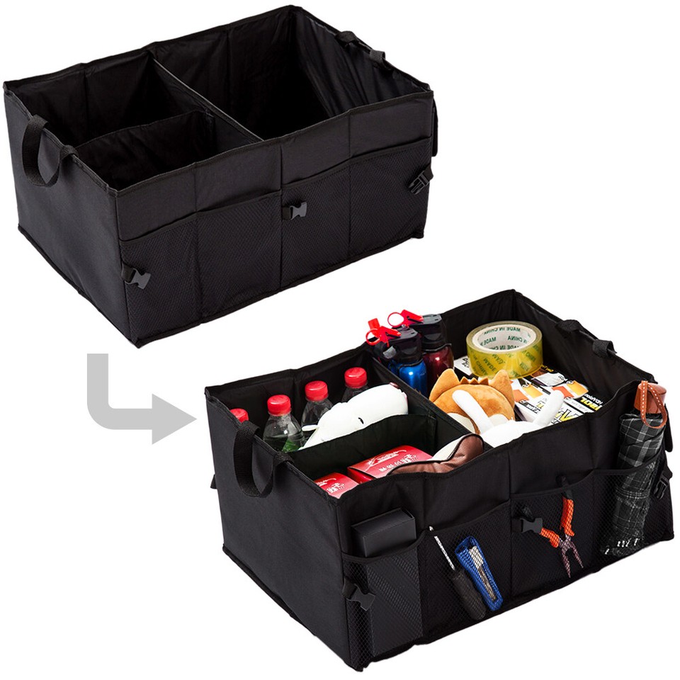 Trunk Cargo Organizer Folding Collapsible Caddy Storage Bag Bin Car ...