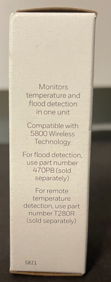 Brand New Honeywell 5821 Wireless Temperature Sensor & Flood Detector w ...
