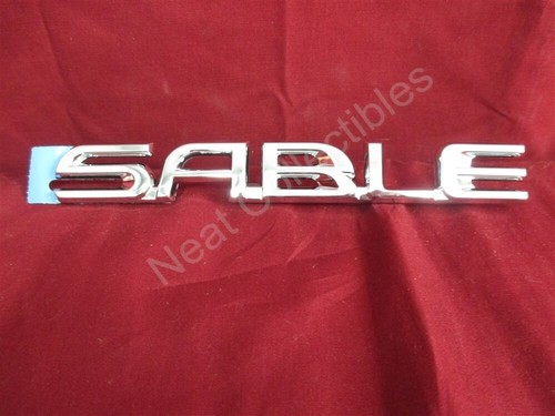 NOS OEM Mercury Sable Chrome Nameplate Emblem 1998 - 99 | eBay
