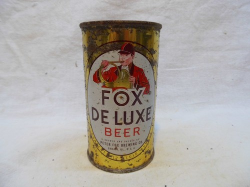FOX DELUXE FLAT TOP BEER CAN~PETER FOX BRG, CHICAGO, ILL | eBay