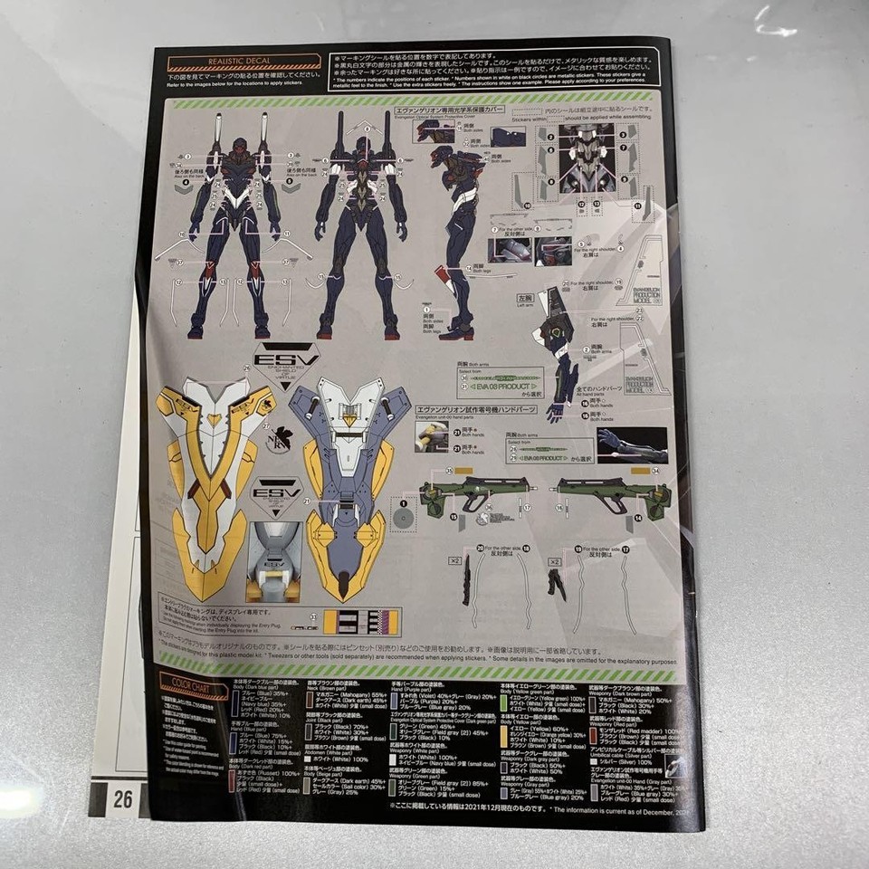 [NEW] BANDAI RG Evangelion Figure Eva UNIT-03 ESV Shield Plastic Model ...