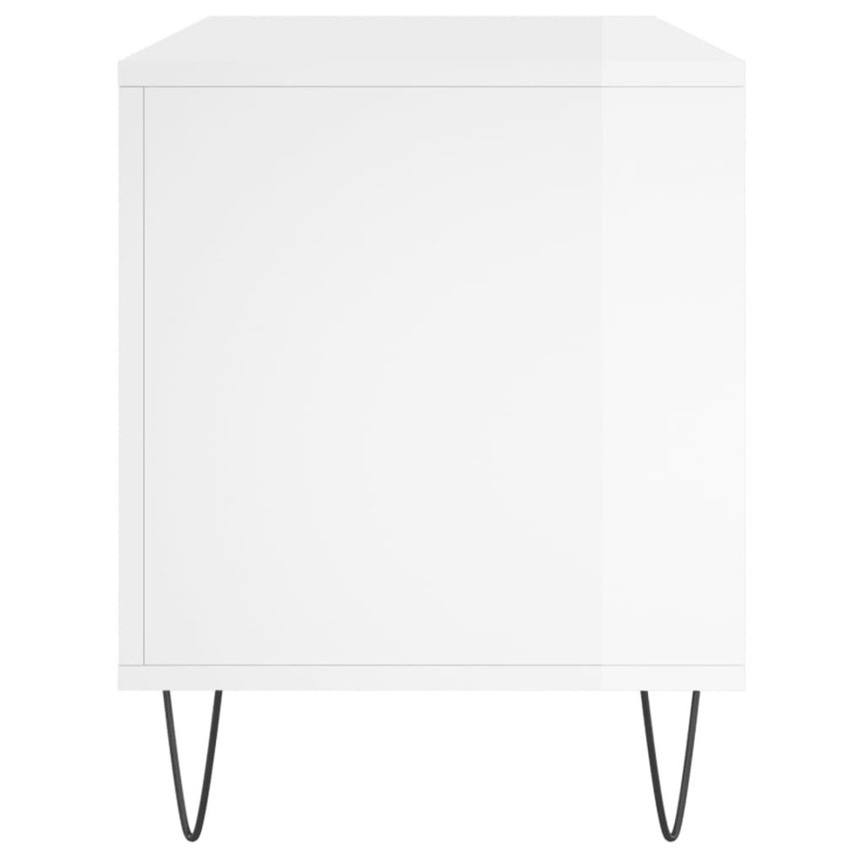 Record Cabinet Vinyl Record Storage Sideboard Cabinet Engineered Wood ...