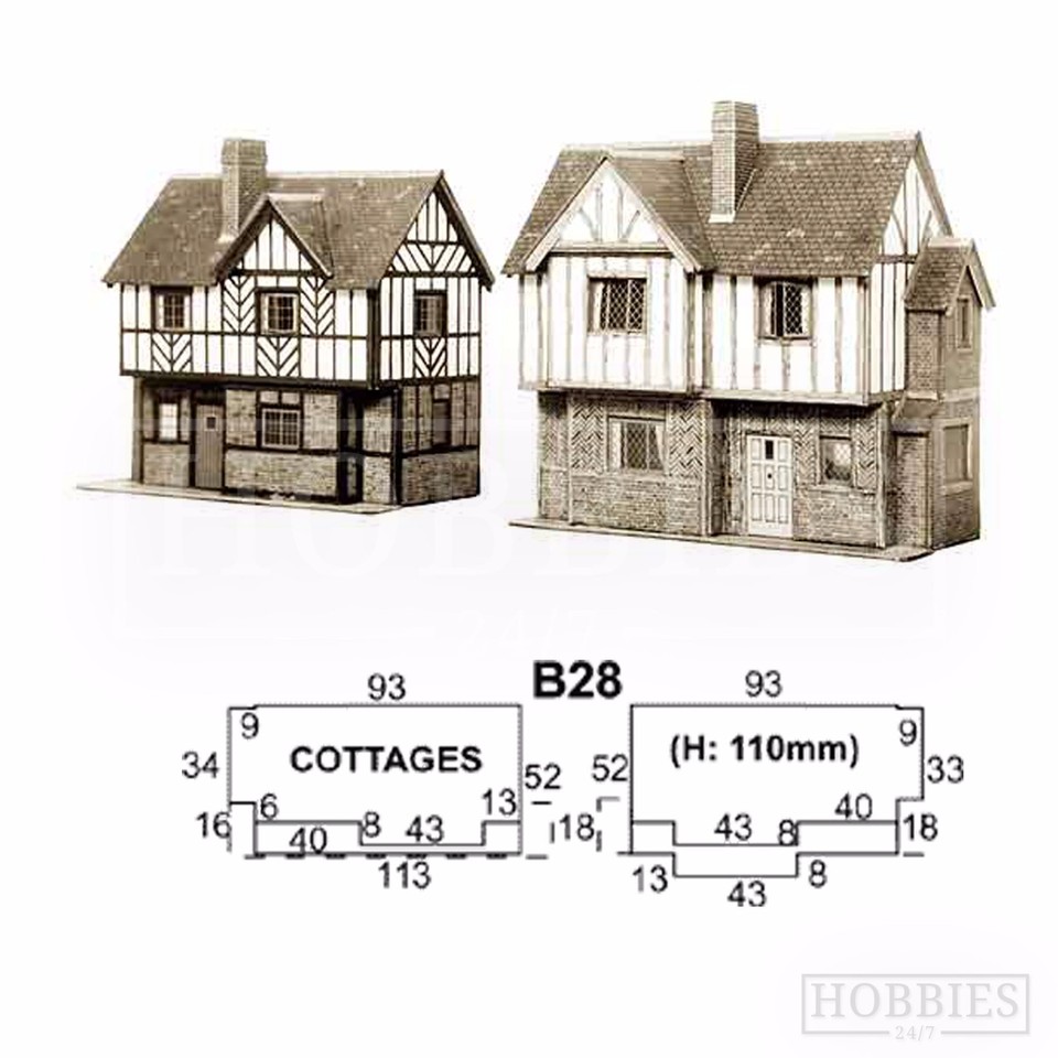 Superquick Model Building Card Kits 1:72 Scale OO HO Gauge Railways ...
