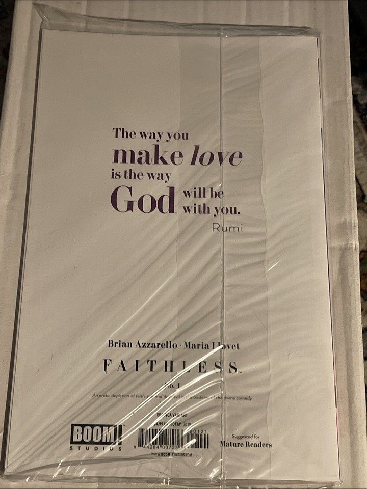 FAITHLESS #1 EROTICA COVER TULA LOTAY VARIANT COMIC NM BOOM 1ST PRNT ...