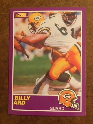 Billy Ard 398S Score 1989 Supplemental NFL Football Trading Card | eBay