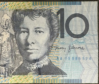 Australian $10 AA First Prefix Banknote (wet Ink Transfer) 2015 | eBay