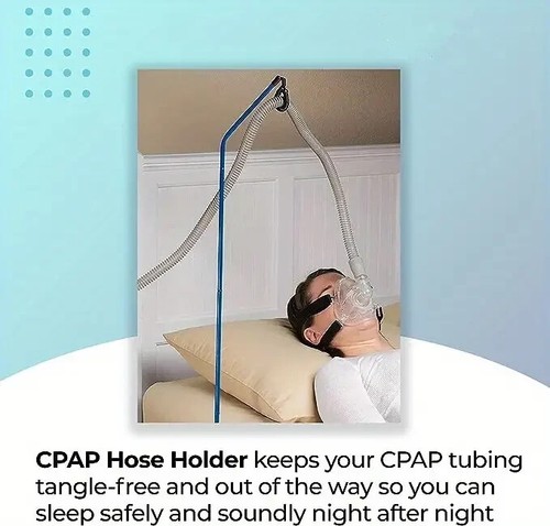 CPAP Sleep Hose Holder Compact Design Tangle Proof Tube Blue Oxygen | eBay