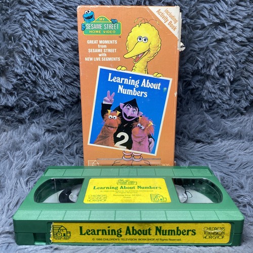 Sesame Street Home Video Learning About Numbers VHS 1986 Children's ...