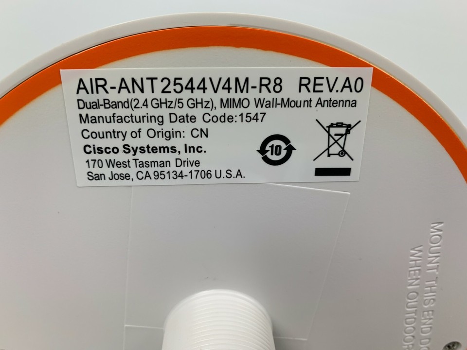 NEW - Cisco Aironet | AIR-ANT2544V4M-R8 | Network Antenna - Dual Band ...