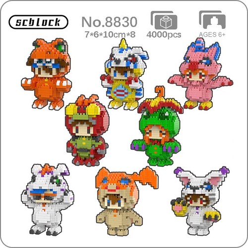 New Digimon Digital Monster Doll Mini Diamond Blocks Bricks Building ...