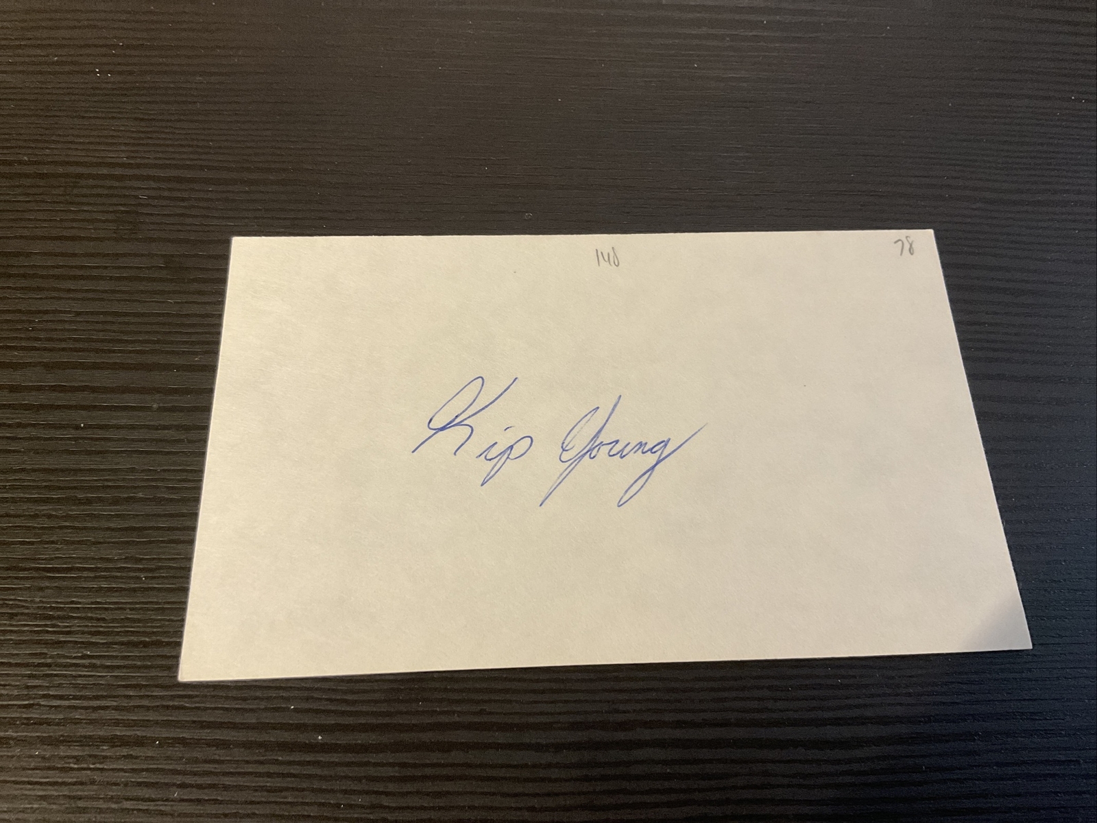 1978 TIGERS: Kip Young, SIGNED 3x5 Card | eBay