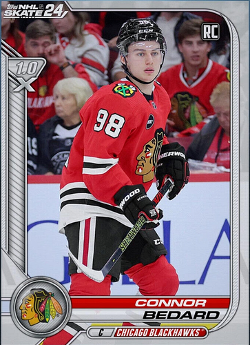 2024 Topps Skate Base Tier 1 Rookie Blackhawks - CONNOR BEDARD RC ...