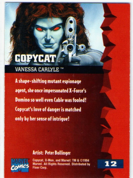 [1995] COPYCAT, THE X-MEN (Marvel Comics) [NEAR MINT NM] FLEER ULTRA ...