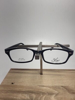 Star Eyeglasses Frames ST605 Black 50-19-140 For Unisex Adults | eBay