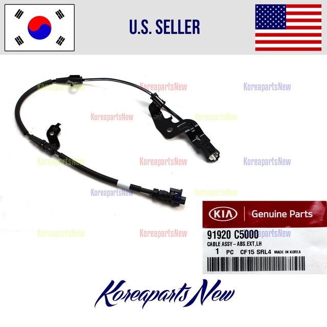 Cable for ABS Wheel Speed Sensor Rear Left 91920C5000 Kia Sorento 2wd ...