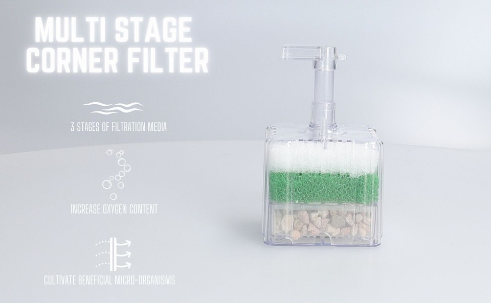 Air Driven Sponge Filter For Aquarium Fish Tank Bio Foam Breeding ...
