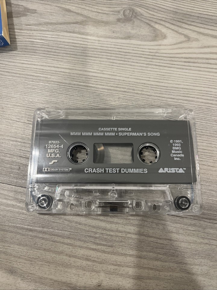 Crash Test Dummies Mmm Mmm Mmm Mmm Cassette Tape Single Cassingle ...