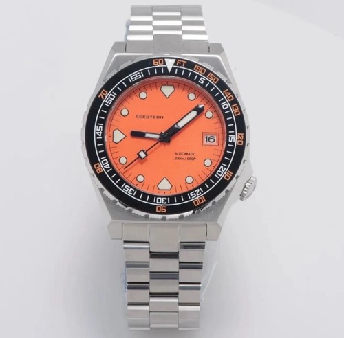 Seestern V3 Sub600T Ceramic Bezel 200m NH35 DIVER'S Sport Watch Orange ...