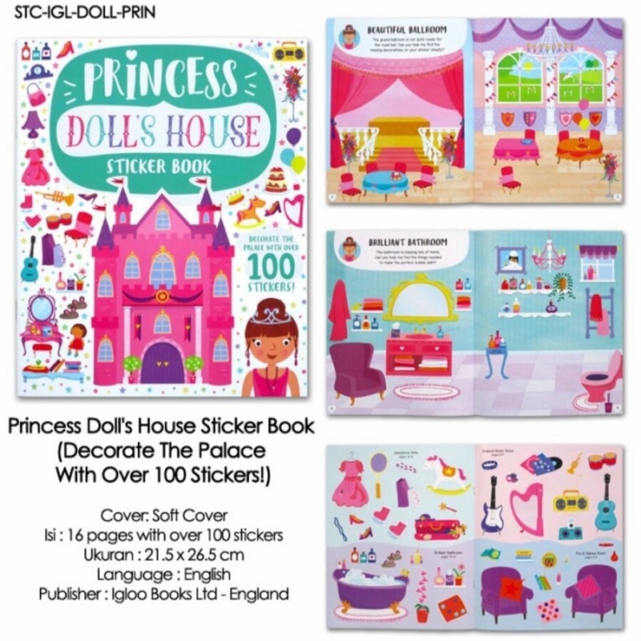 Fairy Doll's House Sticker Book by Igloo Books (Paperback, 2021) for ...