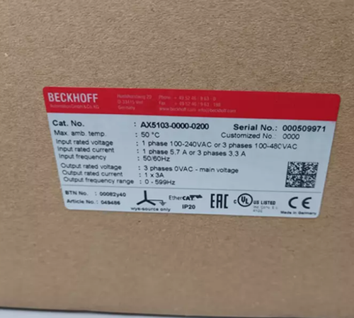 New BECKHOFF AX5103-0000-0200 SERVO DRIVER AX510300000200 | eBay