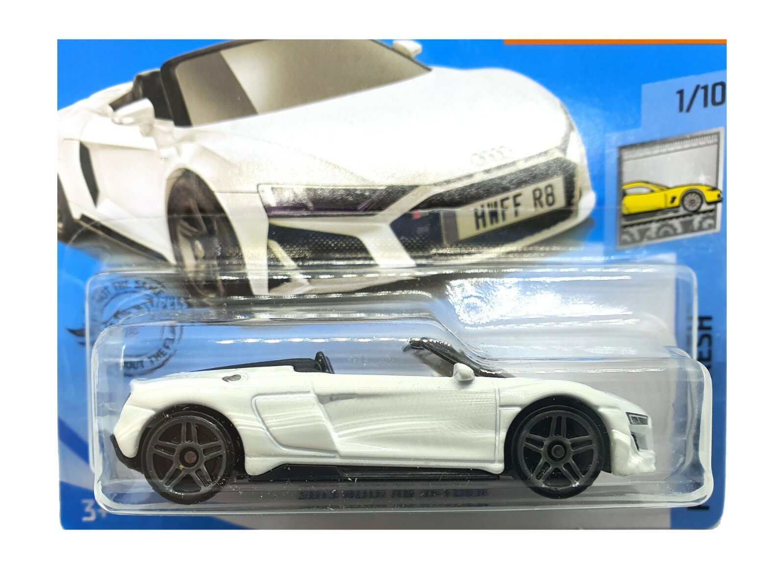Hot Wheels 2019 White Audi R8 Spyder Kids Model Diecast Toy Cars ...