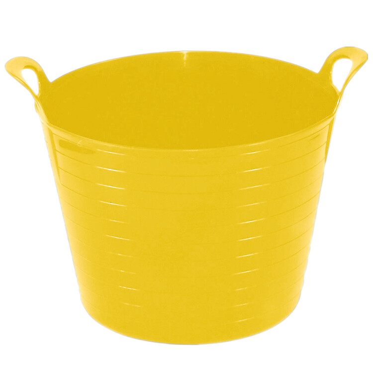 Flexi Tubs Yellow - Packs 3/5 - 14L/26L/42L/75L Garden Storage Horse ...