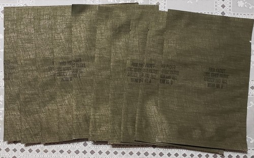 10 Chicken and Rice Unused, Empty, Original Vietnam War LRP Food Bags ...